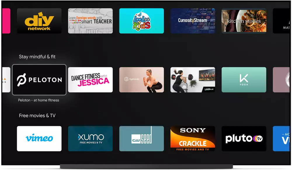 linha de aplicativos de fitness android tv fique atento e em forma