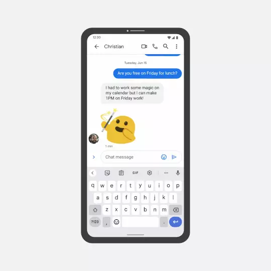 Gboard, щоб запропонувати пропозиції Emoji Kitchen для ваших зустрічей 11550_2