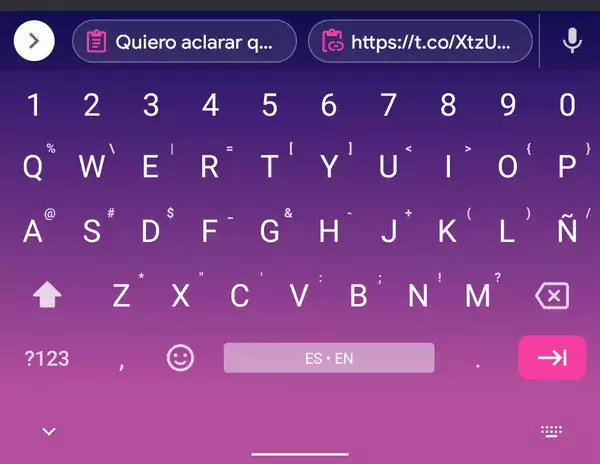 gboard korritzeko arbeleko iradokizunak