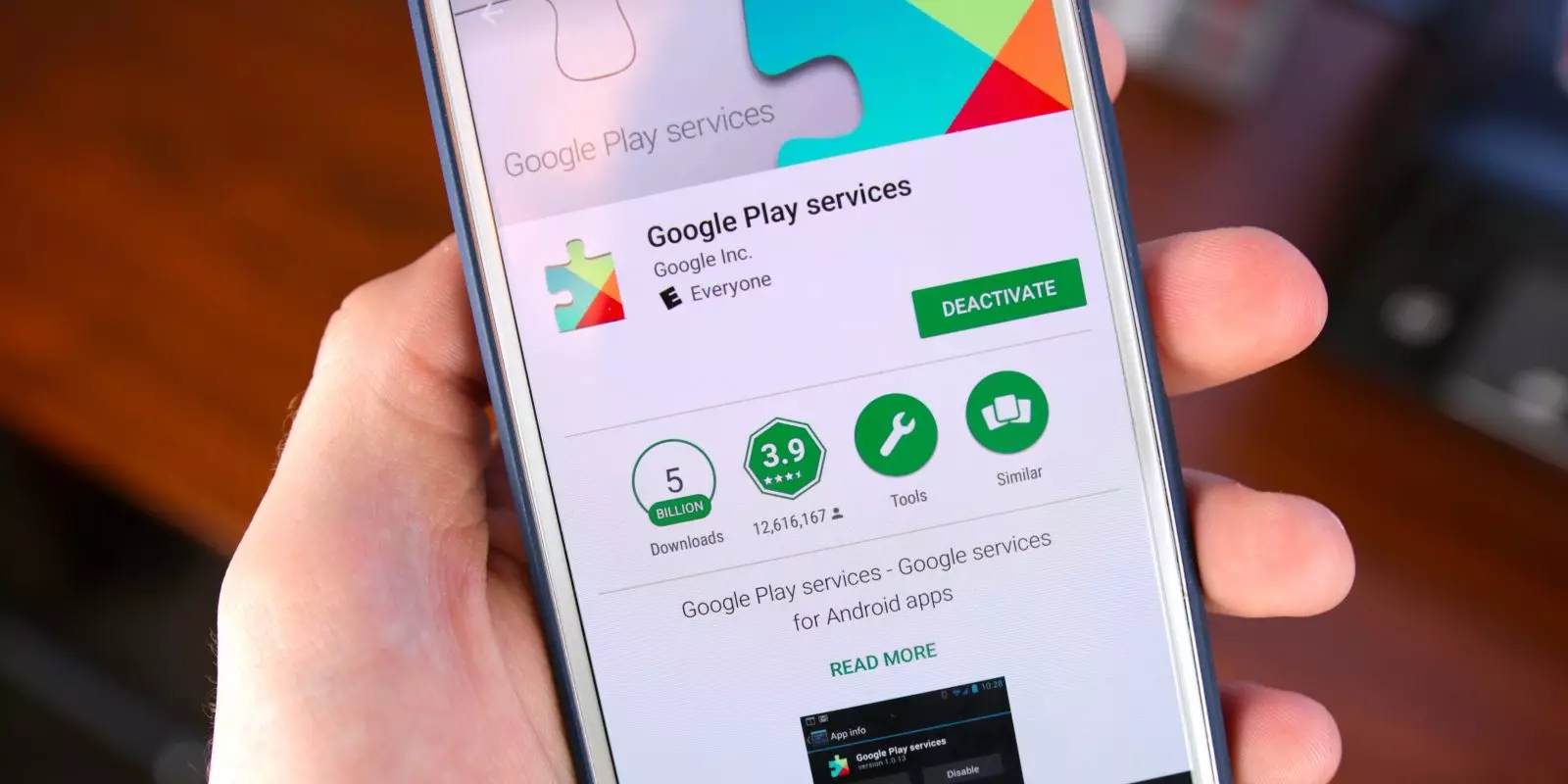 Is é Google Play Services an chéad aip Play Store a sháraigh 5 billiún íosluchtú 11969_1