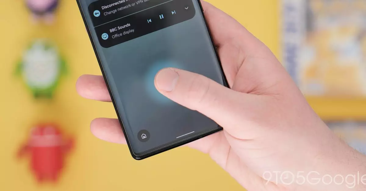 Android 13: Usajili wa alama za vidole kwenye onyesho unasasishwa UI