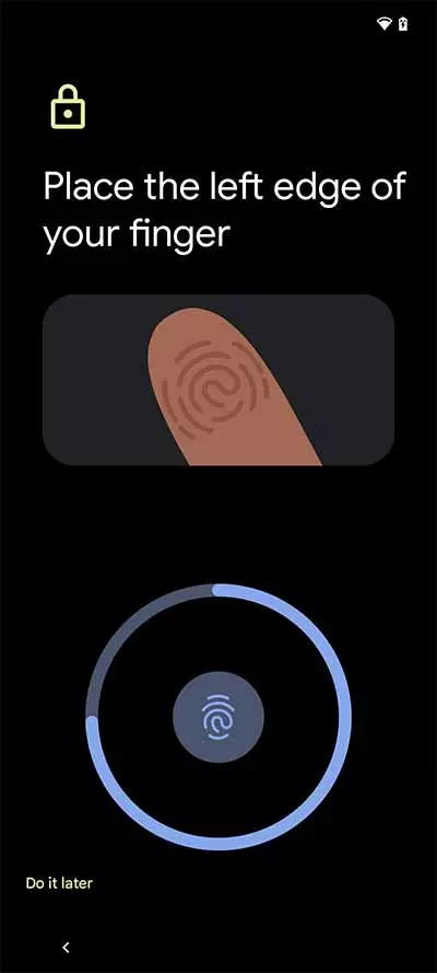 android 13 ഫിംഗർപ്രിന്റ്