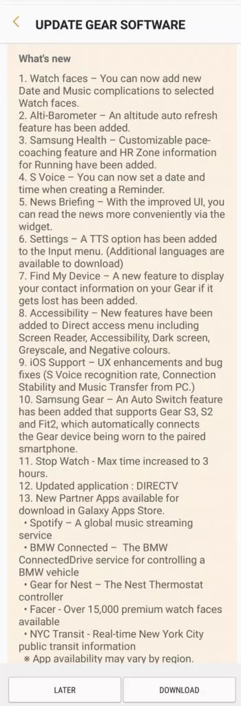 Tizen अपडेटले Gear S3 मा नयाँ एपहरू, सुविधाहरू र थप कुराहरू ल्याउँछ 12345_2