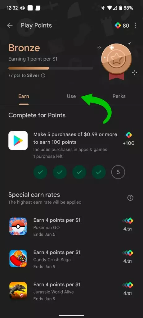 Uzu Google Play Points