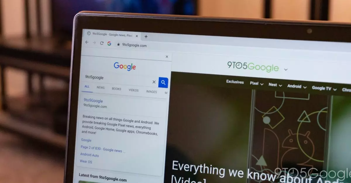 Chrome aggiungendo il pannello "Ricerca laterale" per sfogliare i risultati di Google