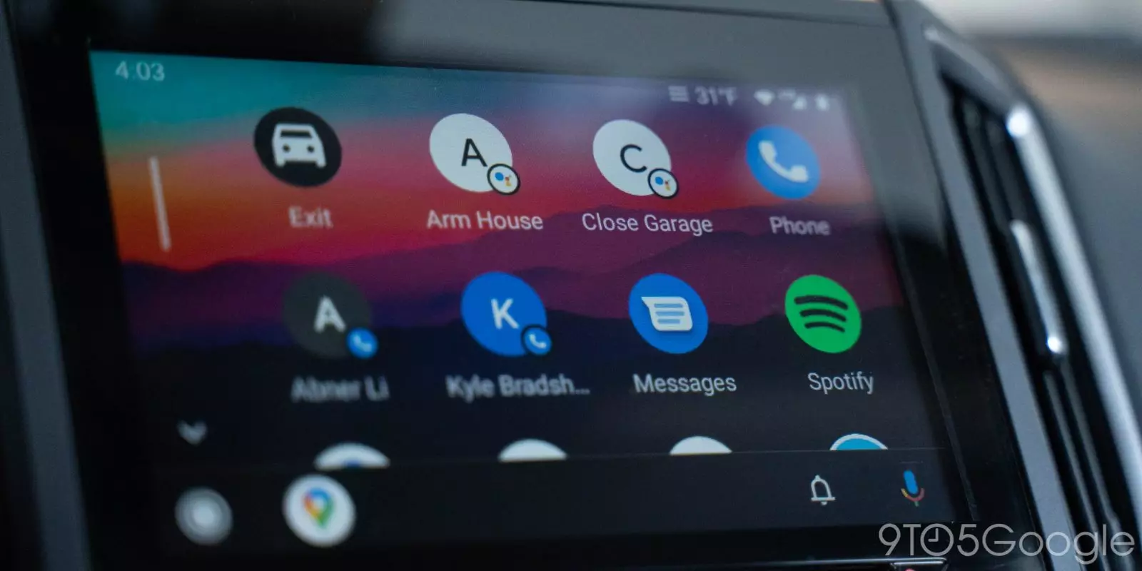 Android Auto e fumana likhutšoane tse sebetsang tsa Mothusi oa Google 1327_1