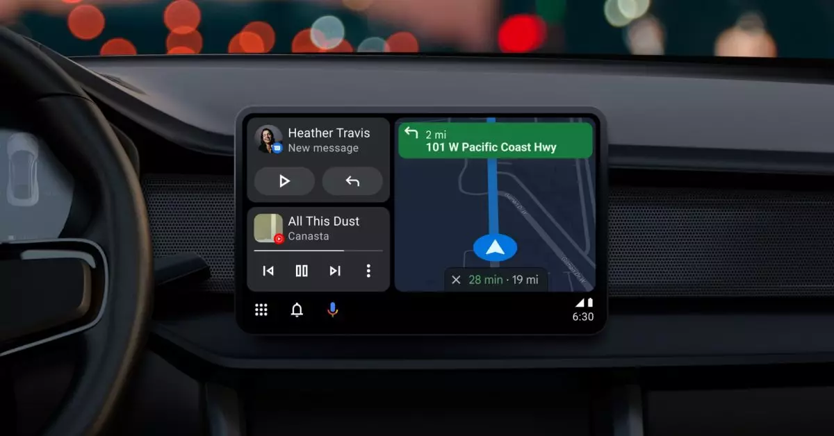 Android Auto redesign yongeyeho uburyo bwa ecran-ecran muburyo bwose