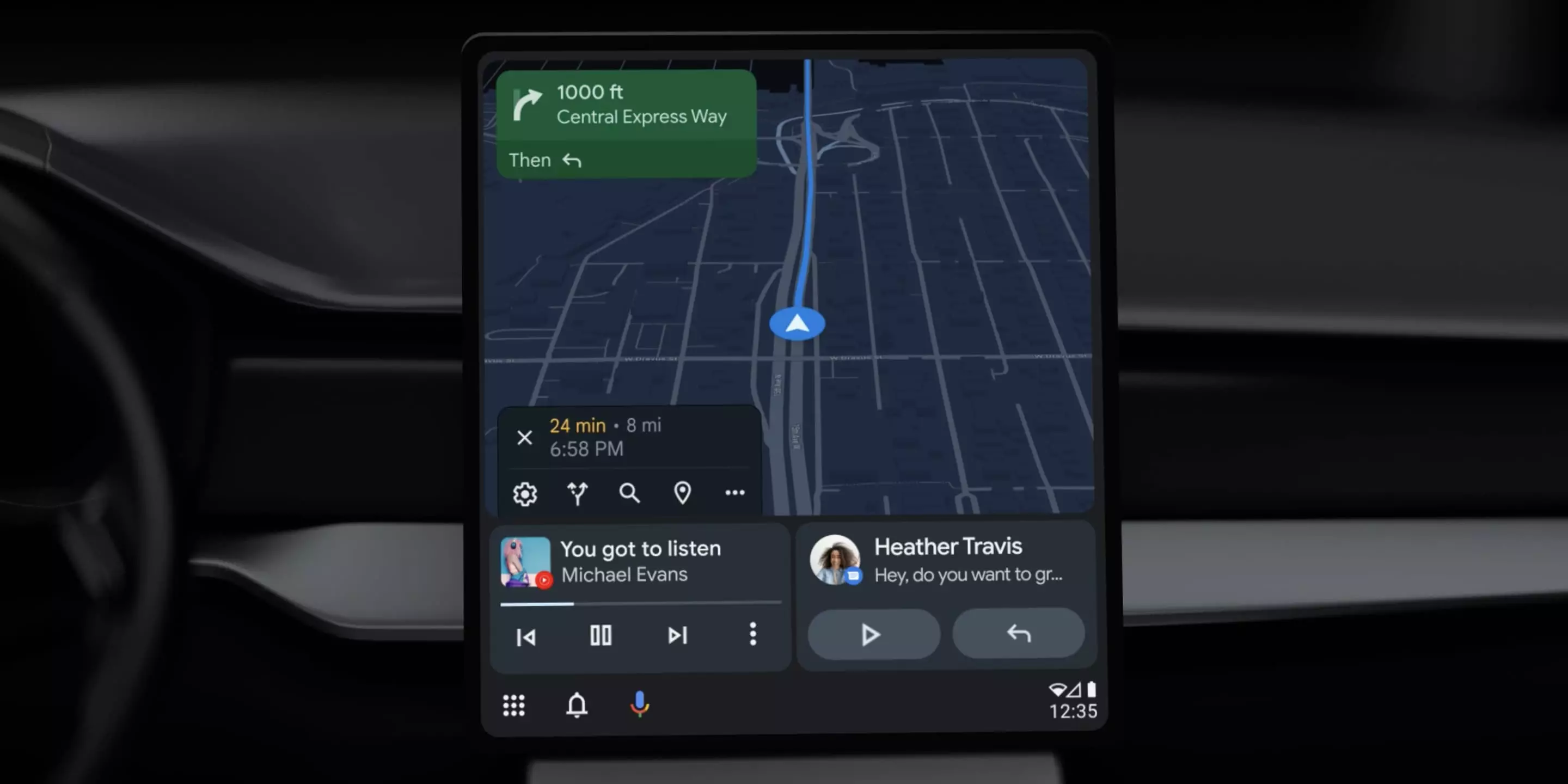 Рэдызайн Android Auto