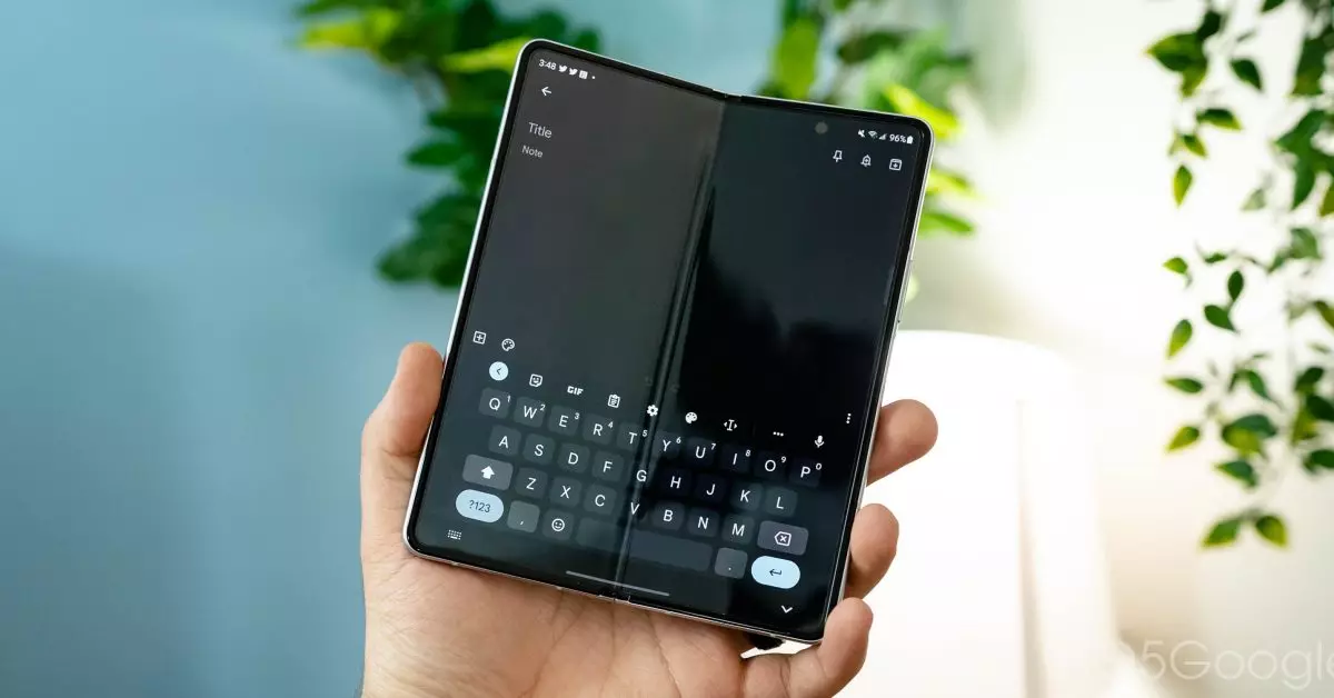 Nke a bụ lelee ahụigodo kewara Gboard maka foldable