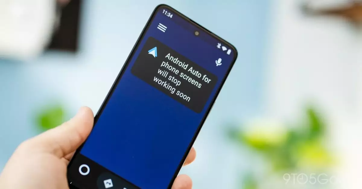 Android Auto para telas de telefone será encerrado 'em breve'
