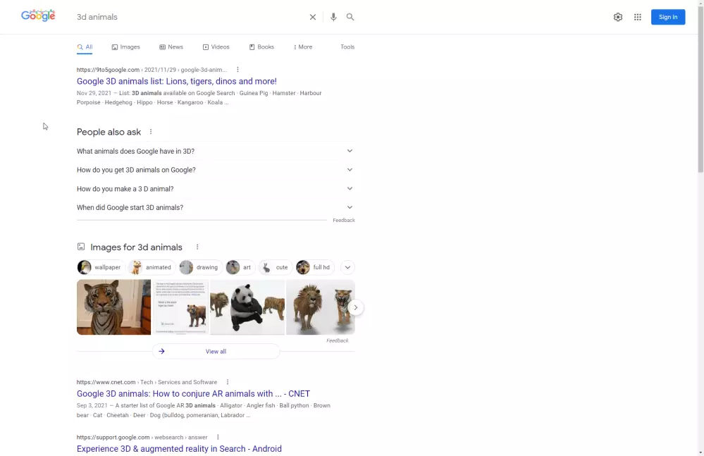 Google Search provas novan UI kun iuj glataj kuraĝigoj 13694_4