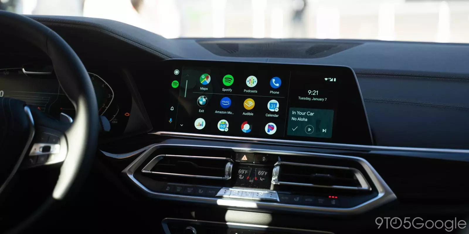 Google Android Auto në një BMW