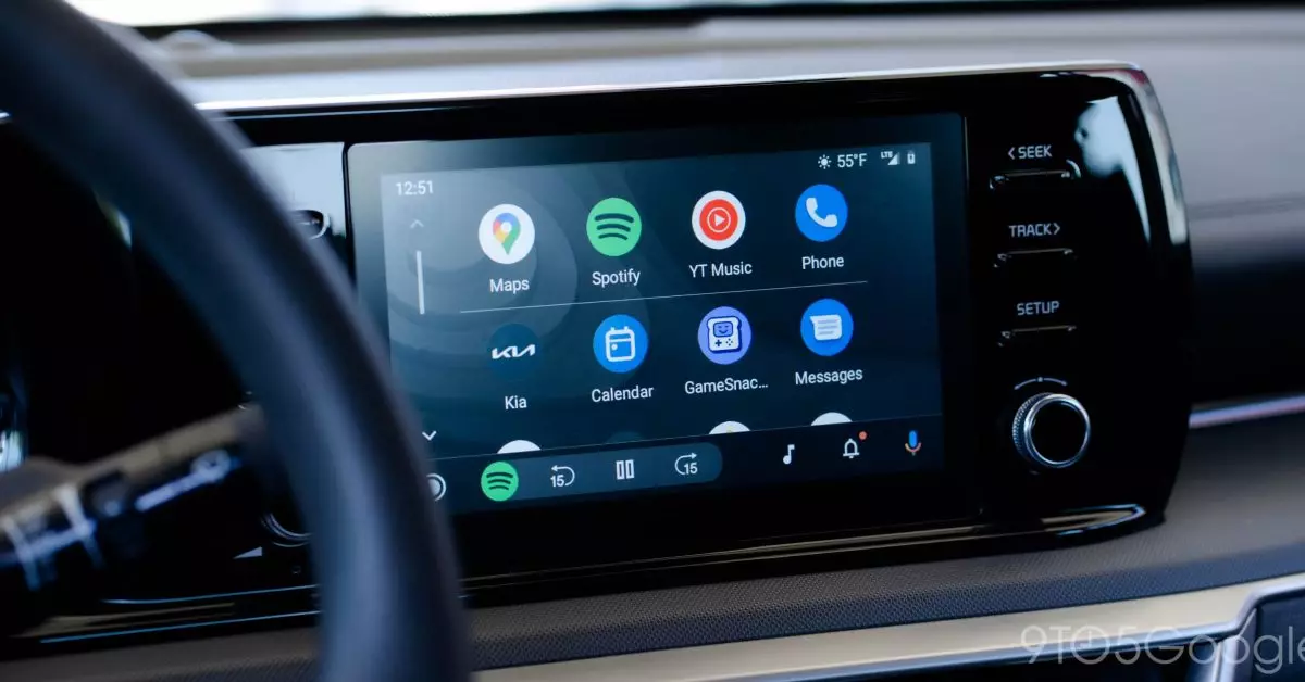 Nkwado ihuenyo ihuenyo Android Auto na-abịarute ụgbọ ala Hyundai