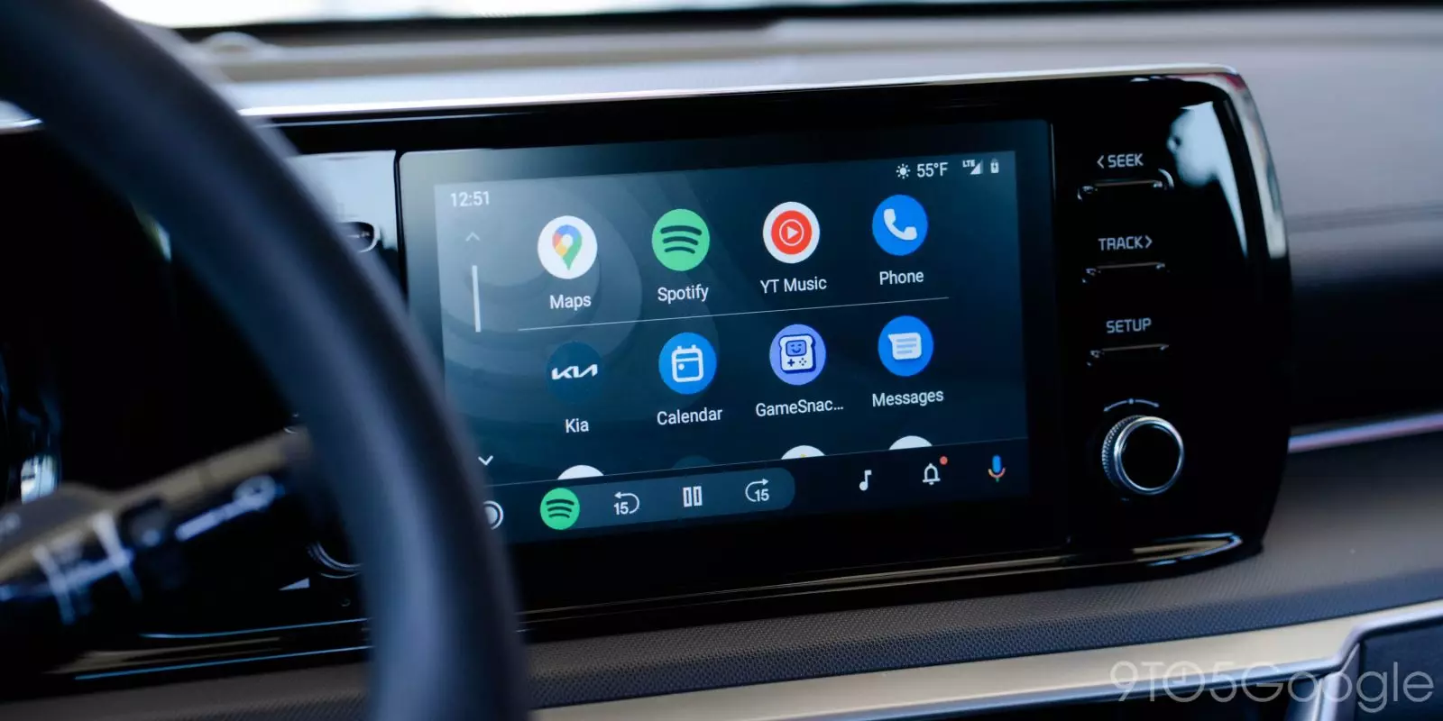 android auto bezdrátové připojení kia k5