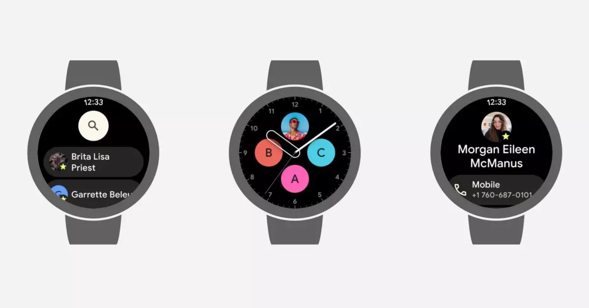 Google Contacts tikseb disinn mill-ġdid ta' Wear OS 3, fuq Play Store