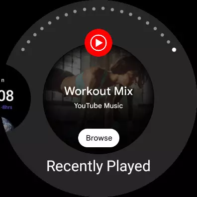 YouTube Music Wear OS tile