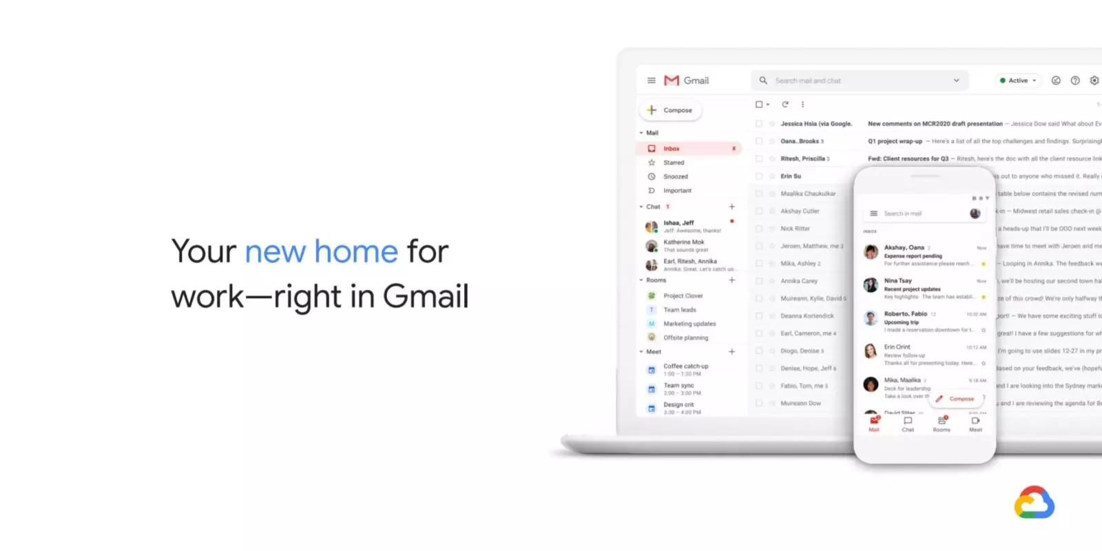 Gmail werynrjochting set Google Docs, Chat, & Meet side-by-side 14512_1