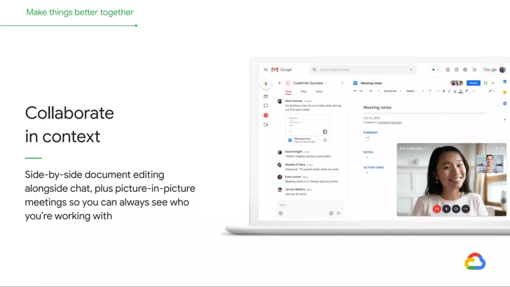 Gmail werynrjochting set Google Docs, Chat, & Meet side-by-side 14512_4