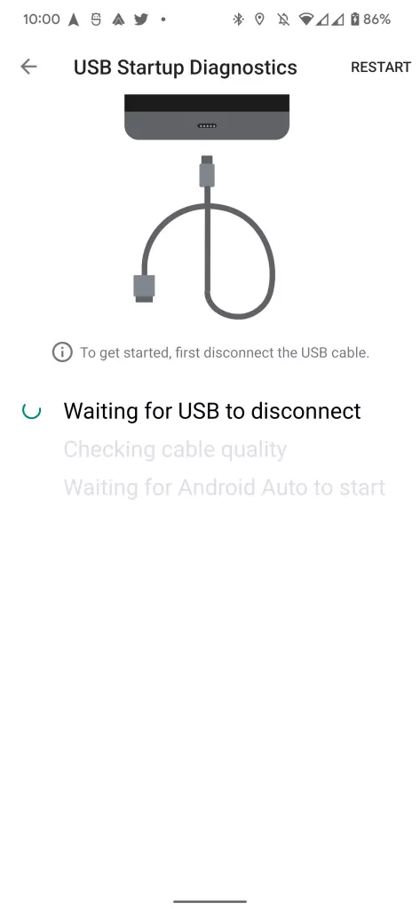 Android Auto for å legge til USB-kabelkvalitetskontroll, hvordan du bruker den 1459_2