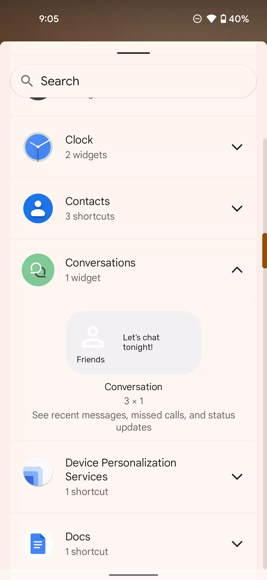 Android 12 Beta 2 se baseia no widget 'Conversas' 15021_2