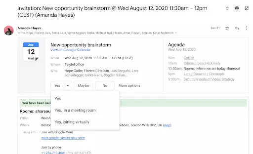 Google క్యాలెండర్ ఆహ్వానాలు వర్చువల్ హాజరును పేర్కొనడానికి మిమ్మల్ని అనుమతిస్తాయి 15108_3