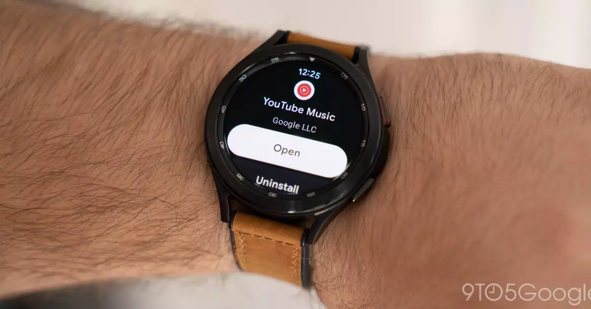 YouTube Music for Wear OS udruller "Recently Played"-flisen