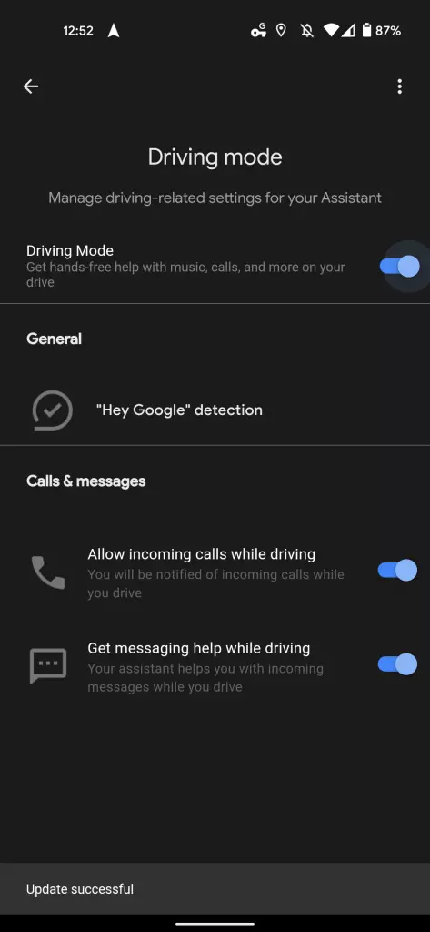 Assistant Driving Mode เพิ่ม Bluetooth auto-launch 1534_3