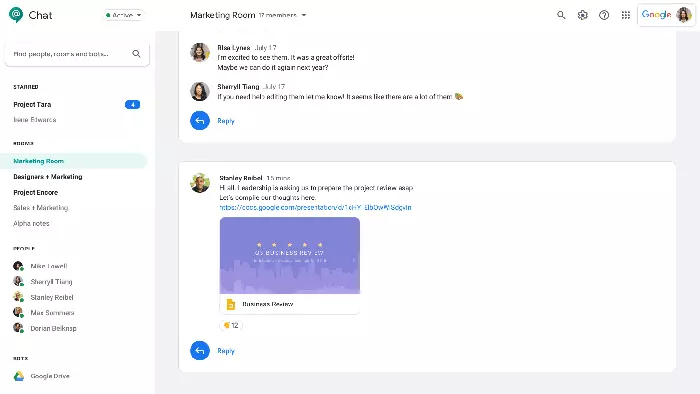 Hangouts Chat pievieno emocijzīmju reakcijas tīmekļa un mobilajām lietotnēm 15480_2