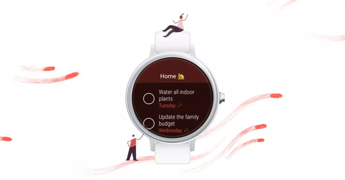 Todoist sepana Wear OS-a xwe bi ji nû ve sêwirana pêşeroj nûjen dike