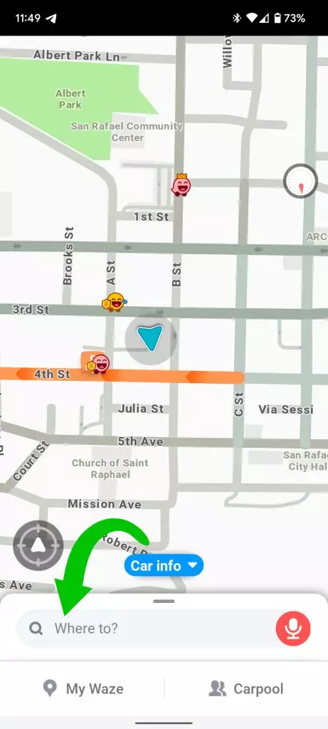 Encuentra precios de gasolina Waze