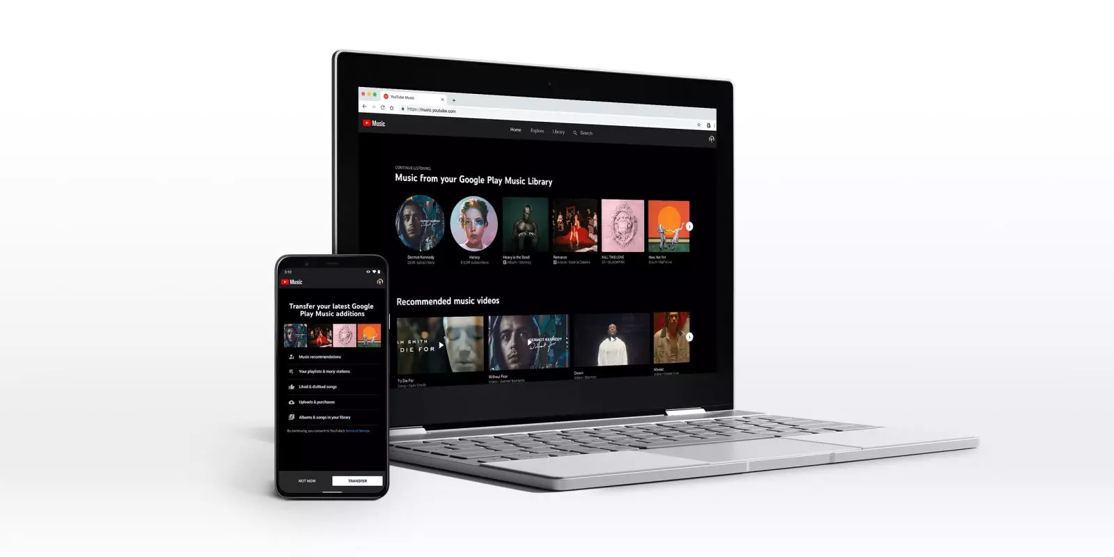 YouTube Music pikeun Chromebook PWA dirilis dina Play Store 16077_1