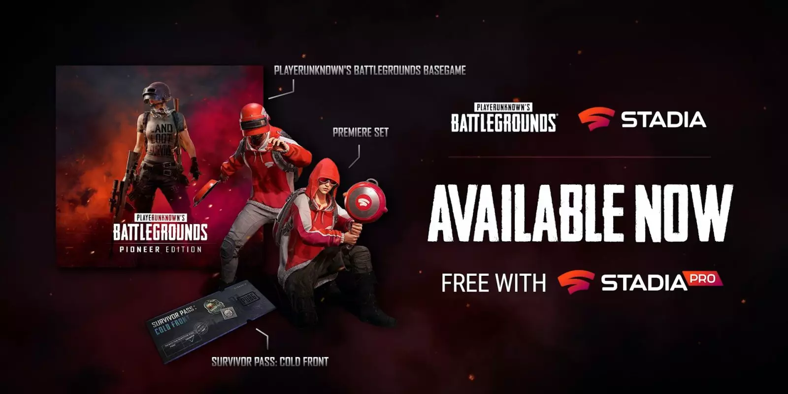 PUBG bugün Google Stadia'da, Pro ile ücretsiz 16224_1