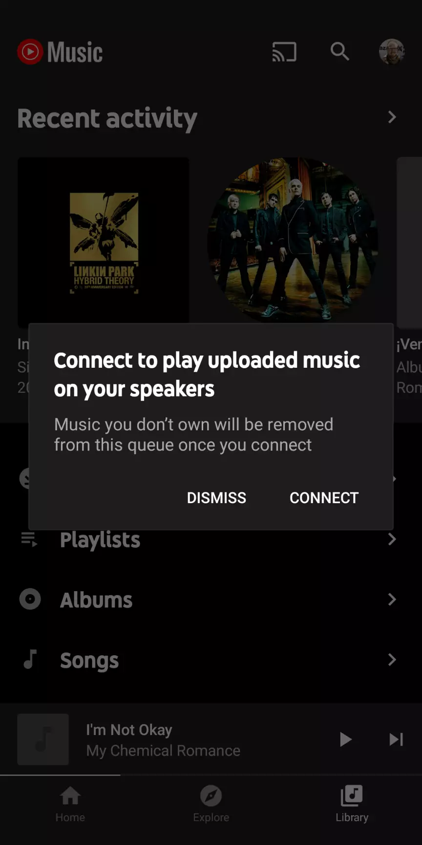 Il livello gratuito di YouTube Music ora ti consente di trasmettere i brani caricati 16378_5