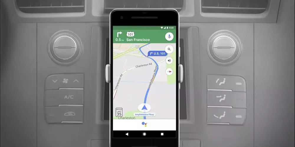 Navigácia máp Google Assistant