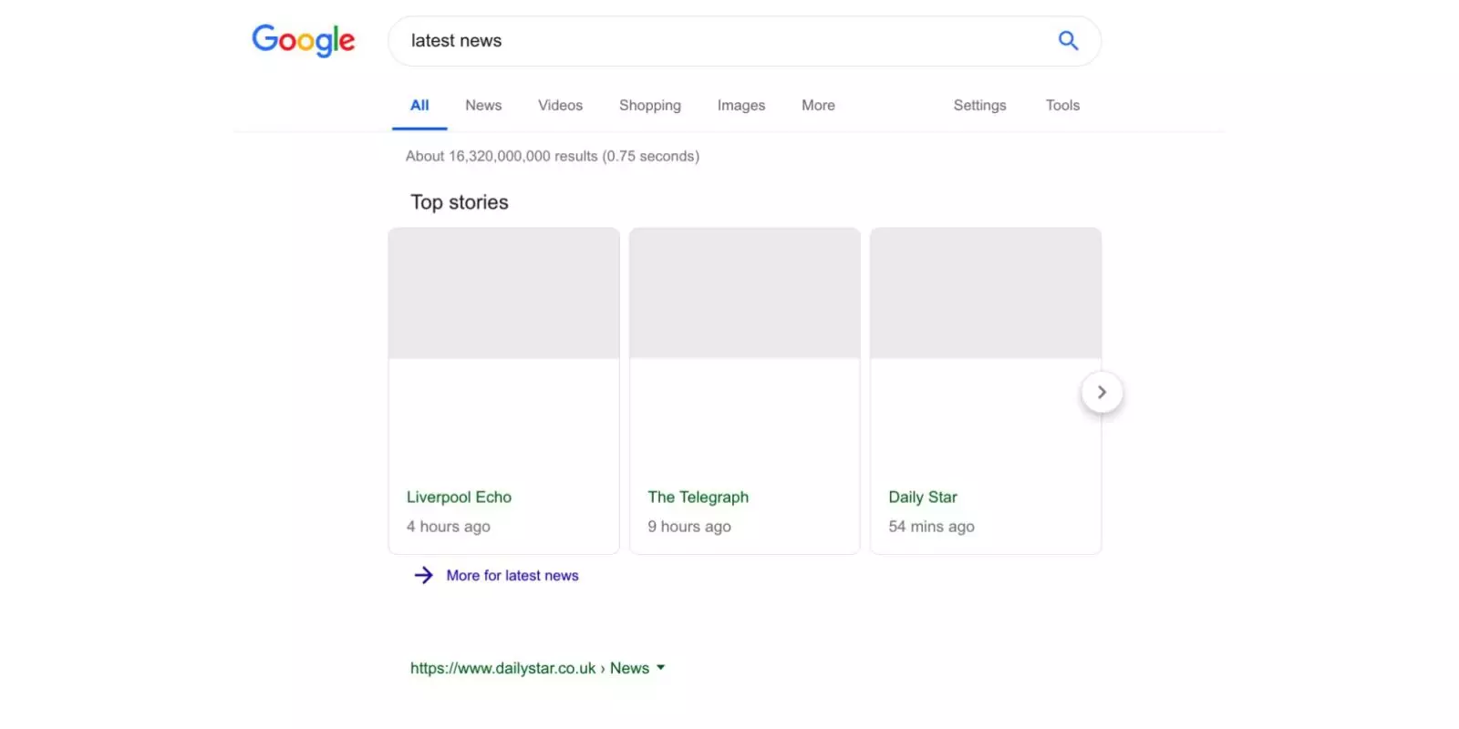 Google खोज कोई समाचार सुर्खियों में नहीं यूरोप