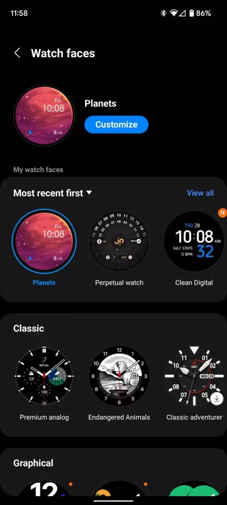 Galaxy Watch 4-də saat üzlərini necə tapmaq və istifadə etmək olar 1764_10