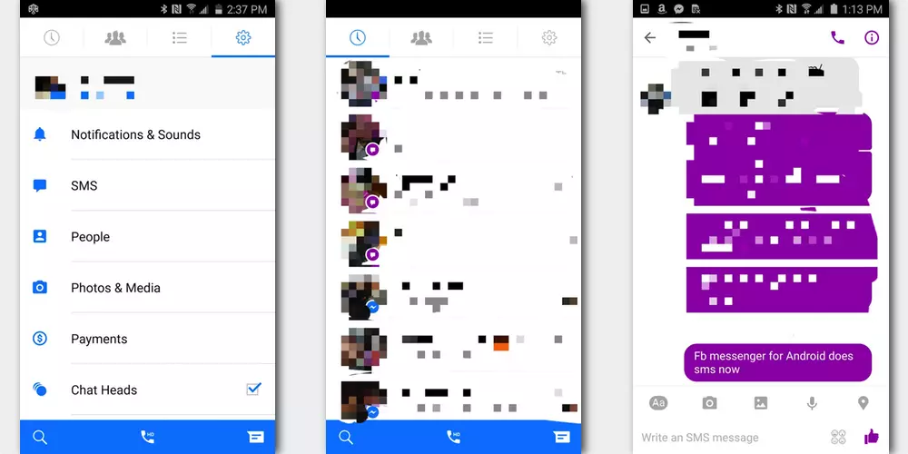 Função SMS pode retornar ao Facebook Messenger para Android 17750_1