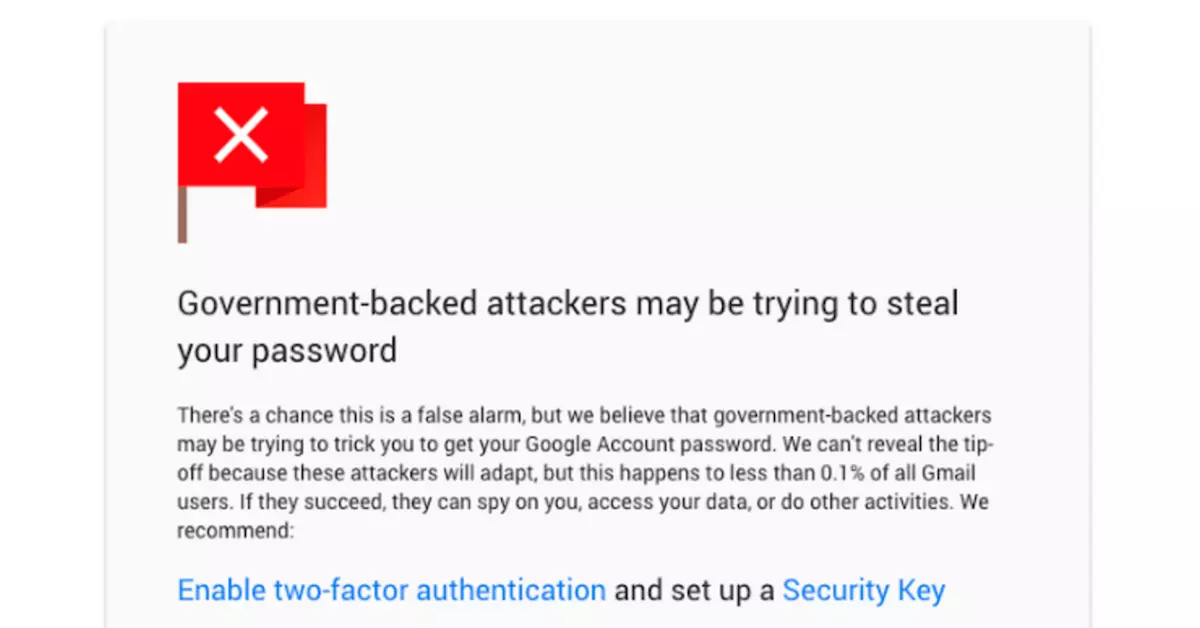 Gmail-ն ավելացնում է Անվտանգ զննարկման նախազգուշացումներ չար հղումների, պետության կողմից հովանավորվող հարձակումների և այլնի համար