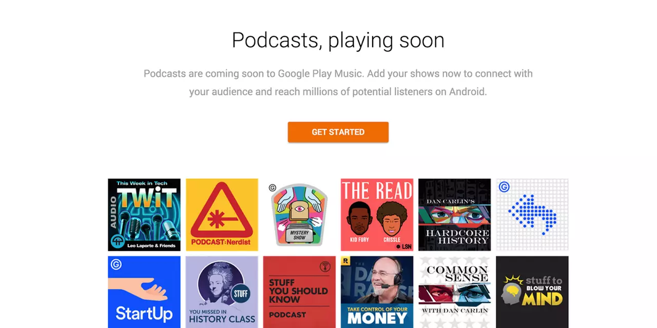 Google posachedwa ibweretsa ma podcasts ku Play Music 17763_1