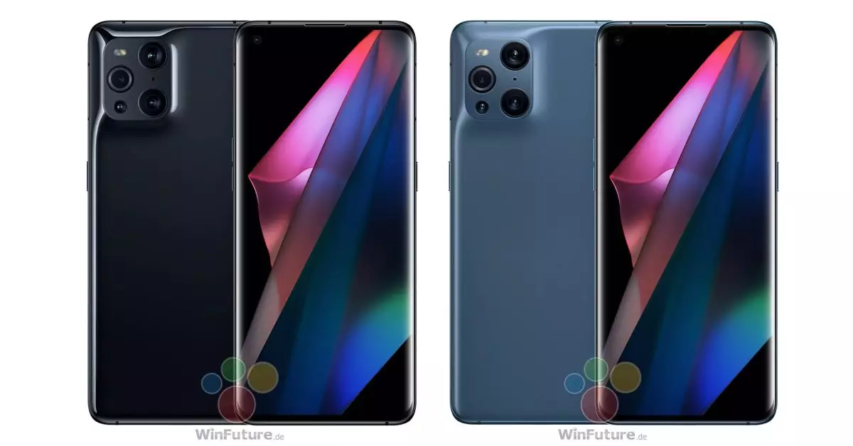 Rohkem Oppo Find X3 Pro renderdab lekkeid koos täieliku tehniliste andmete loendiga