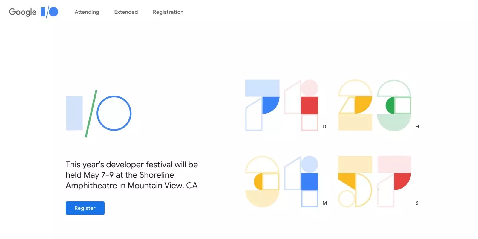 Google I/O 2019 בילעט צייכענונג