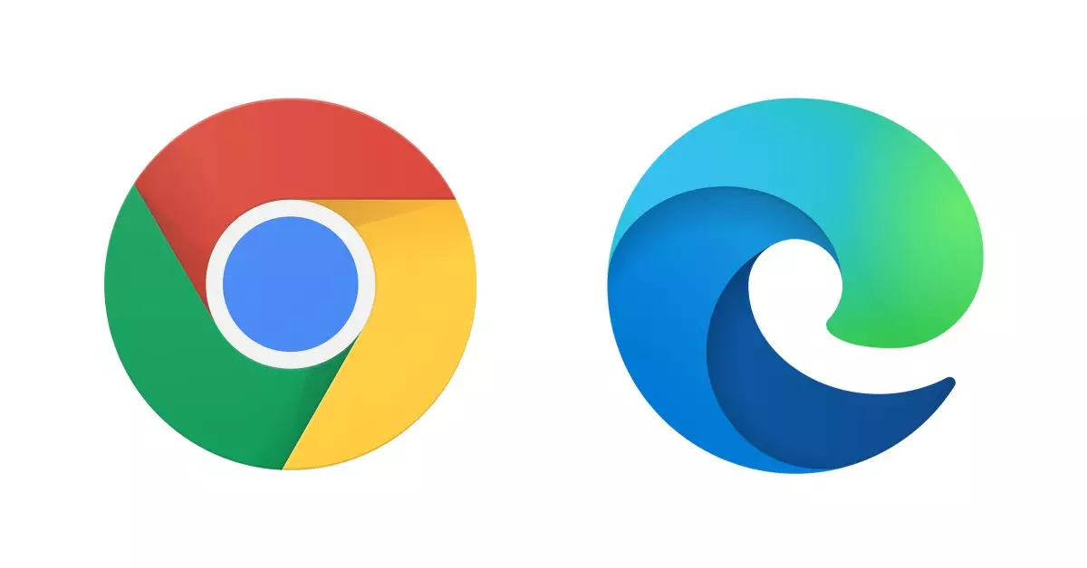 Microsoft Edge chce vaše data Google Chrome