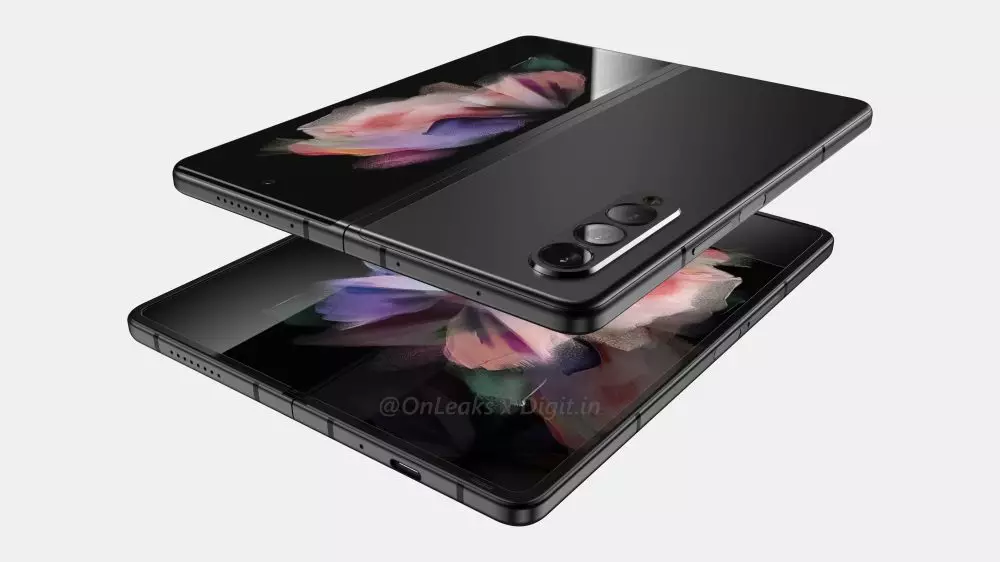 Render resmi Galaxy Z Fold 3 bocor, nuduhake telung warna 18519_8