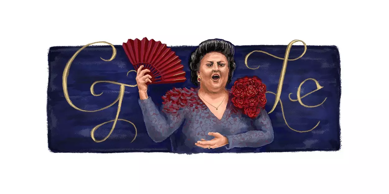 Montserrat Caballé Doodle ya Google