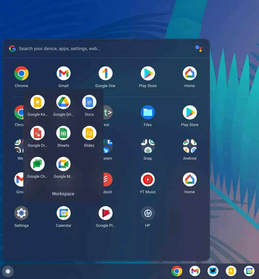 Chrome OS 100 Başlatıcı