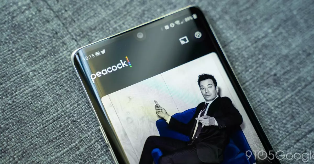 Seolann NBC Peacock TV ar Android, Chromecast