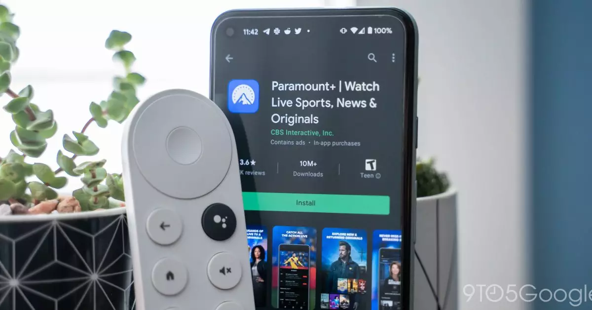 Tagann Paramount+ ar Chromecast, Google TV, Android