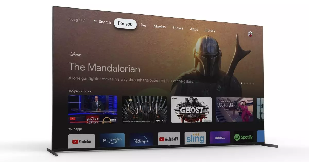 Mae Sony yn mabwysiadu Google TV ar linell Bravia XR 2021