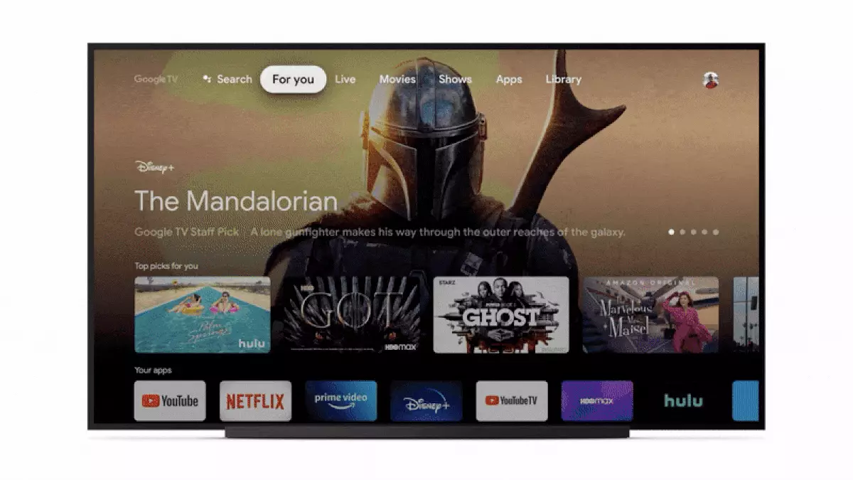 google tv početni ekran android tv