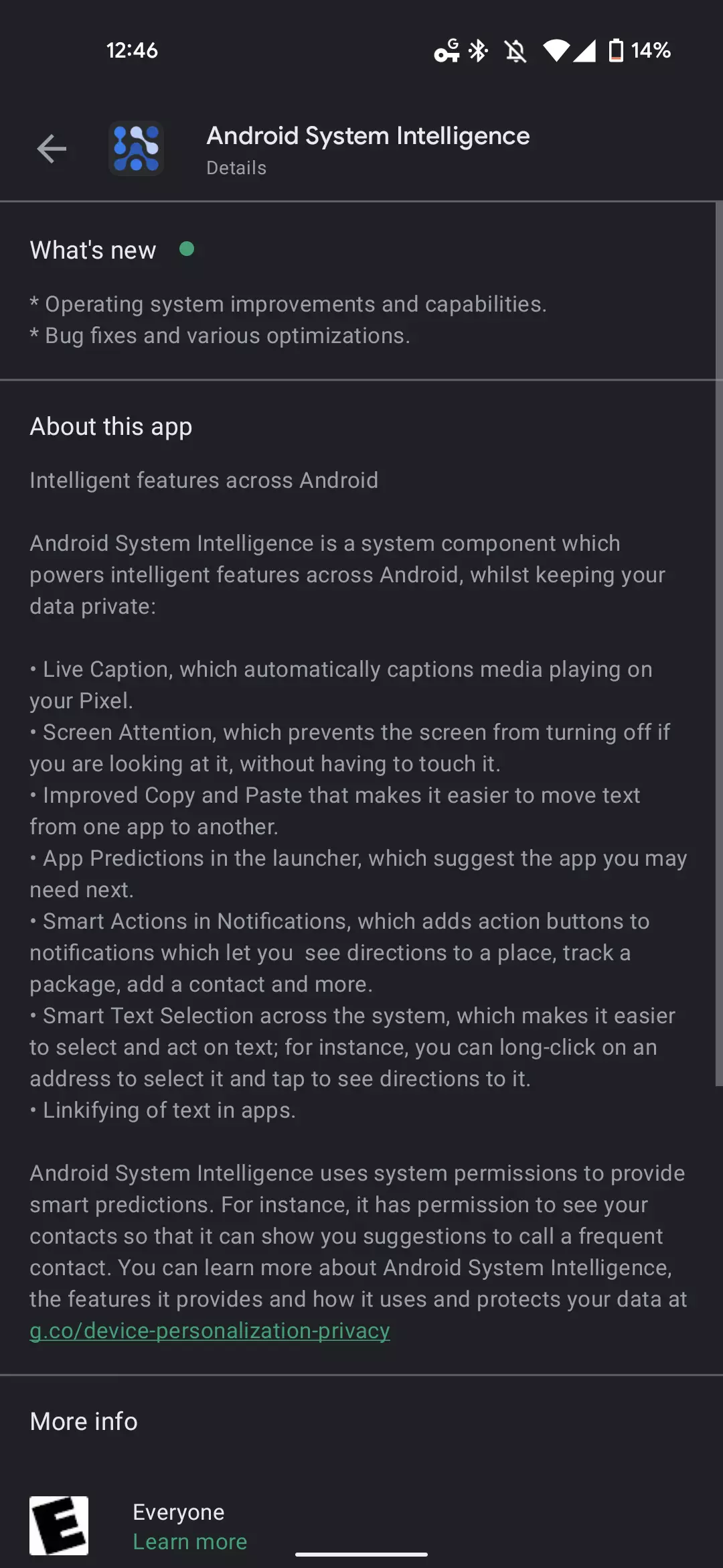 Android System Intelligence הוא שירותי התאמה אישית של מכשירים 20236_4